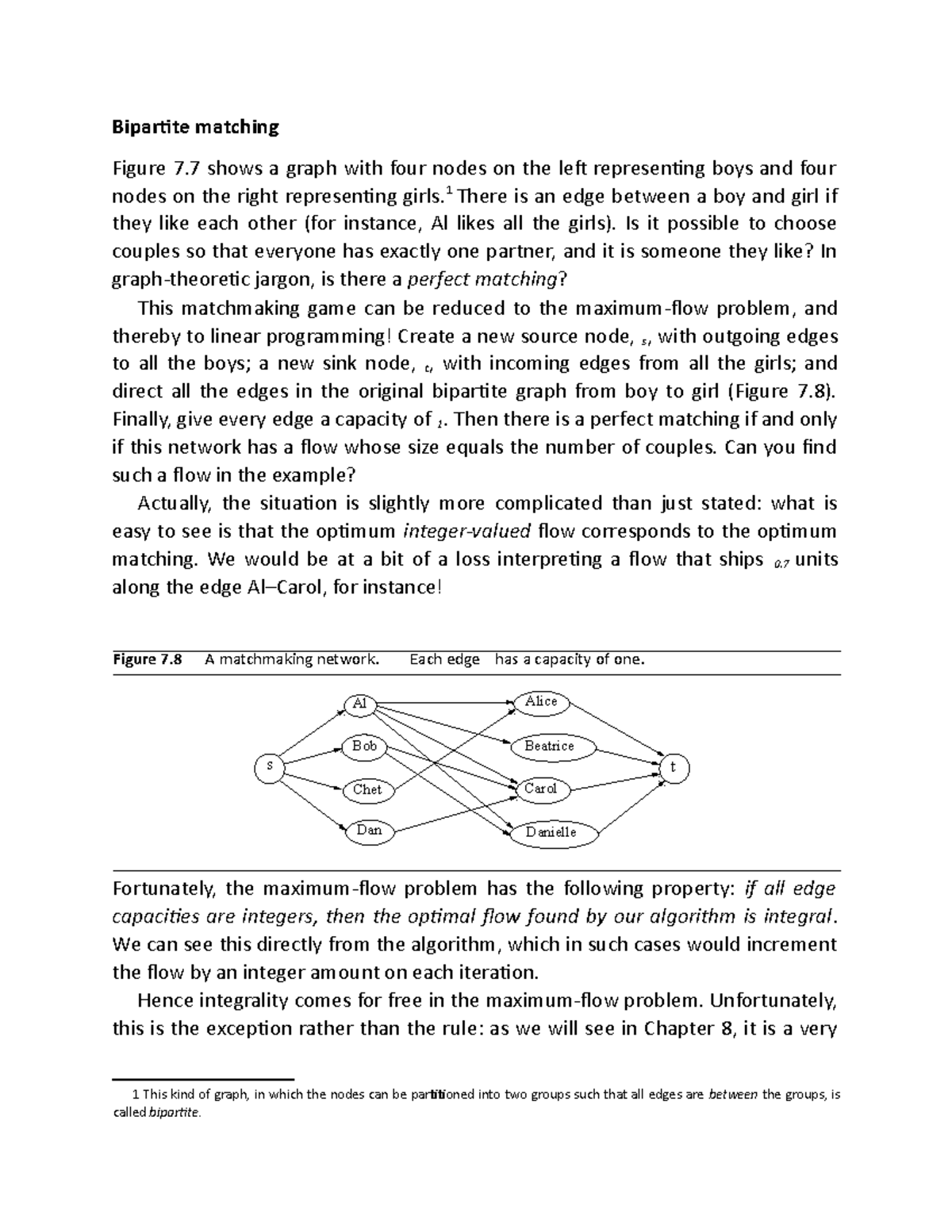 Bipartite matching - Bipartite matching Figure 7 shows a graph with ...