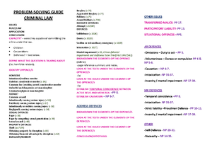 IRAC Criminal Law model exam - Answeres - Model Exam (Criminal Law ...