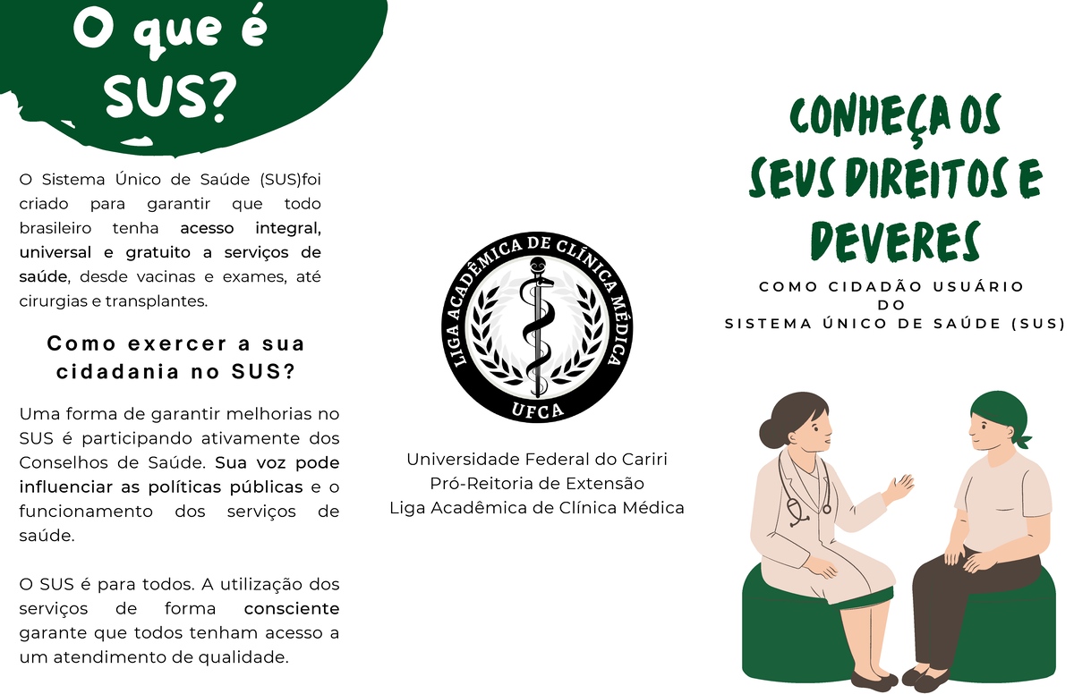 Folder - Ação LACM - Informações sobre o SUS - C O M O C I D A D Ã O U ...