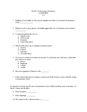 Homework questions Electromagnetic Radiation - Radt 142 Radiology ...
