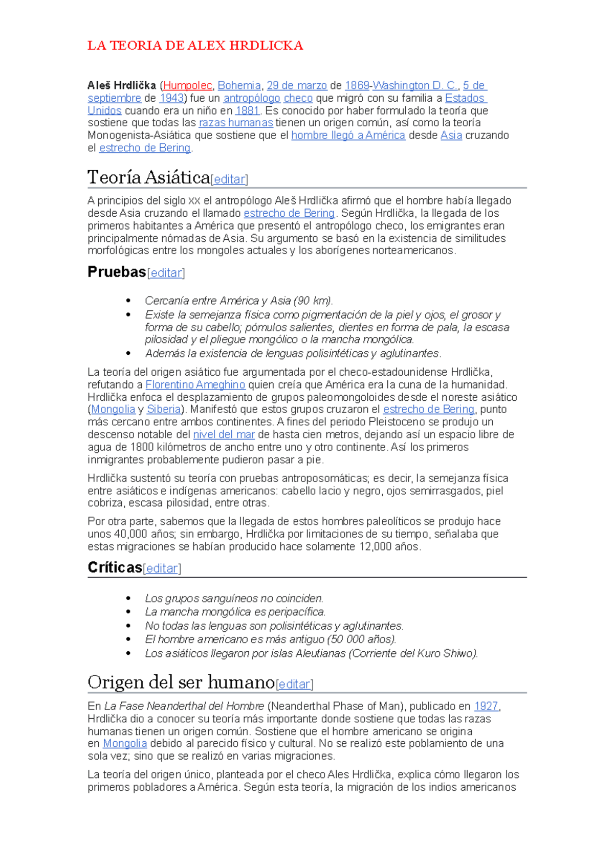 Aleš Hrdlička - ggggggggggggg - LA TEORIA DE ALEX HRDLICKA Aleš ...