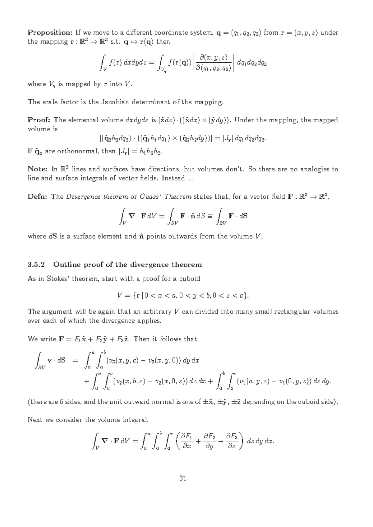 MATH20901 2015-2016 Lecture Notes - Week 6 - Proposition: If we move to ...