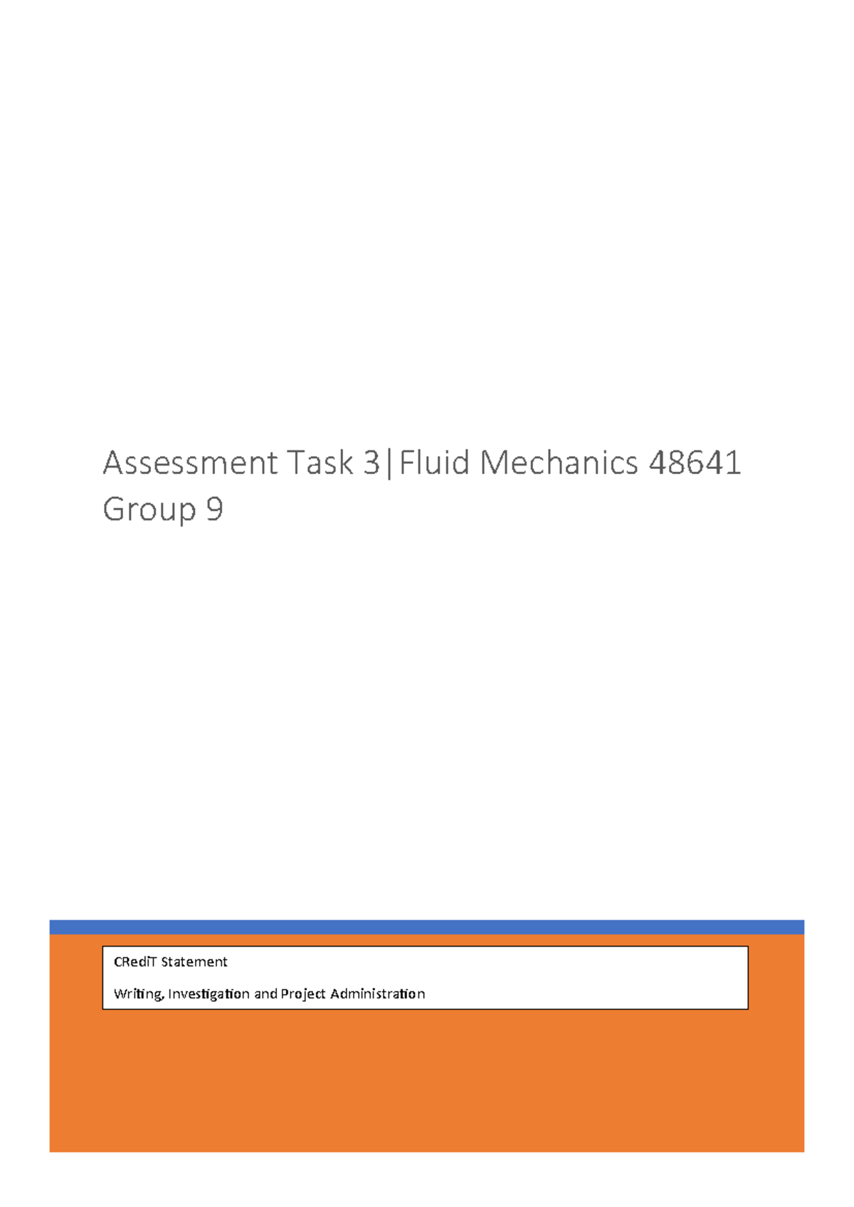 Lab Reports Fluid - 0 | P a g e Assessment Task 3|Fluid Mechanics 48641 ...