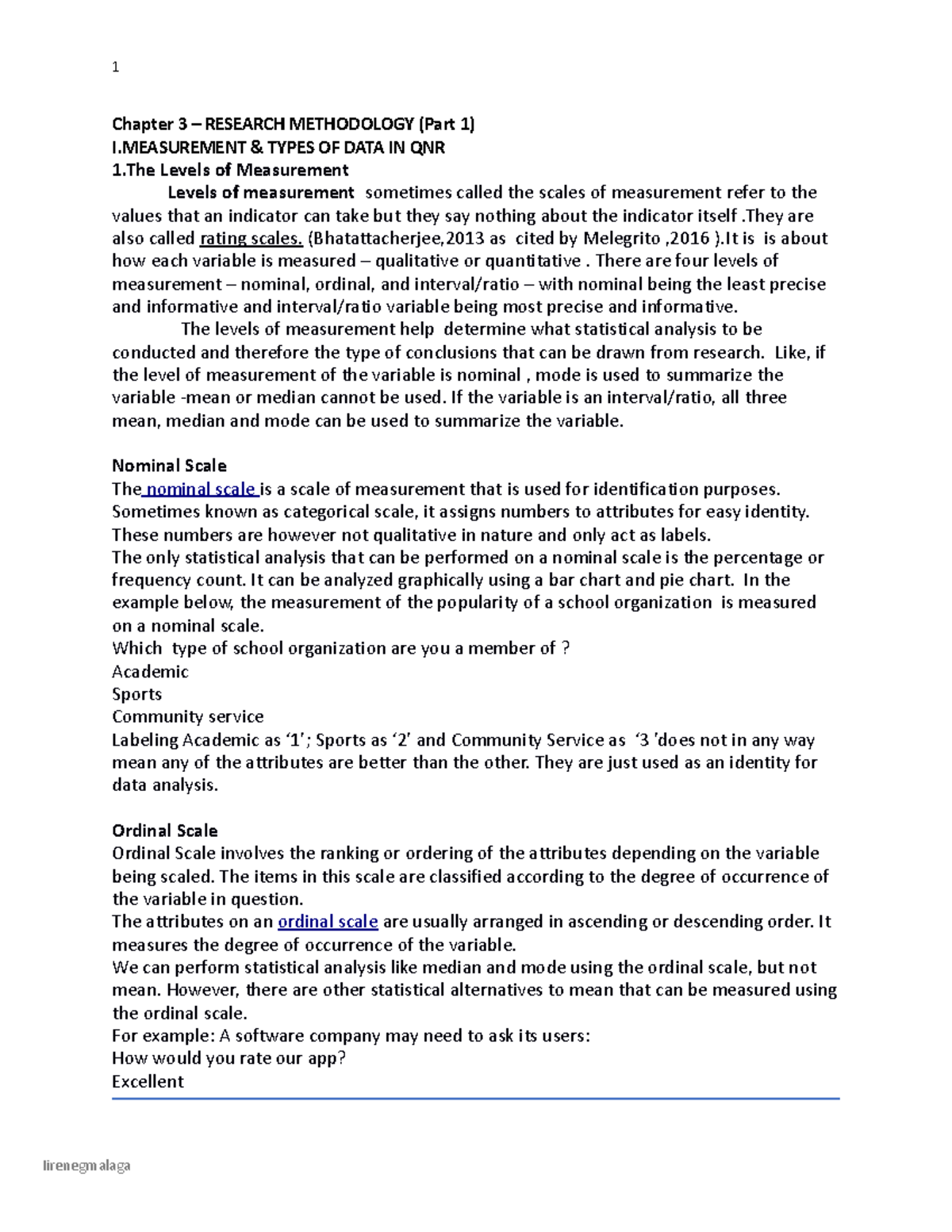Chapter 3 - Methodology -p ART 1 - Chapter 3 – RESEARCH METHODOLOGY ...