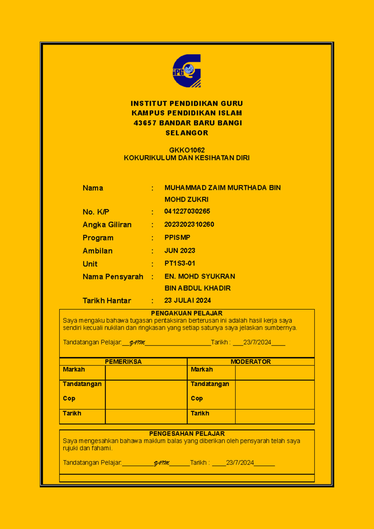 GKKO Penulisan - TUGASAN PB - INSTITUT PENDIDIKAN GURU KAMPUS ...