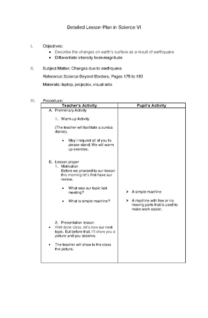 4 As - ABOUT LESSON PLAN - REPUBLIC OF THE PHILIPPINES NDC-TFI ...
