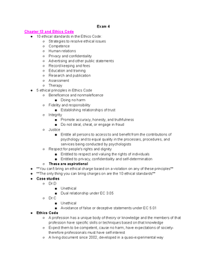 Clinical Psych- Class Notes Chapters 1-4 - Clinical Psychology Chapter ...