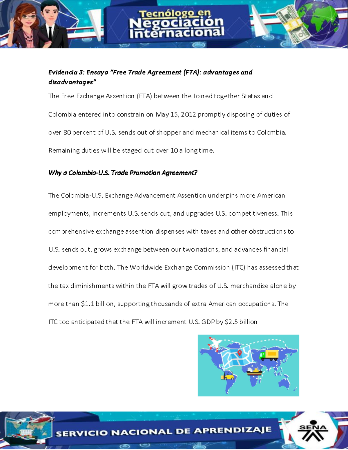 Evidencia 3 eng esp evidencia - Evidencia 3: Ensayo “Free Trade ...