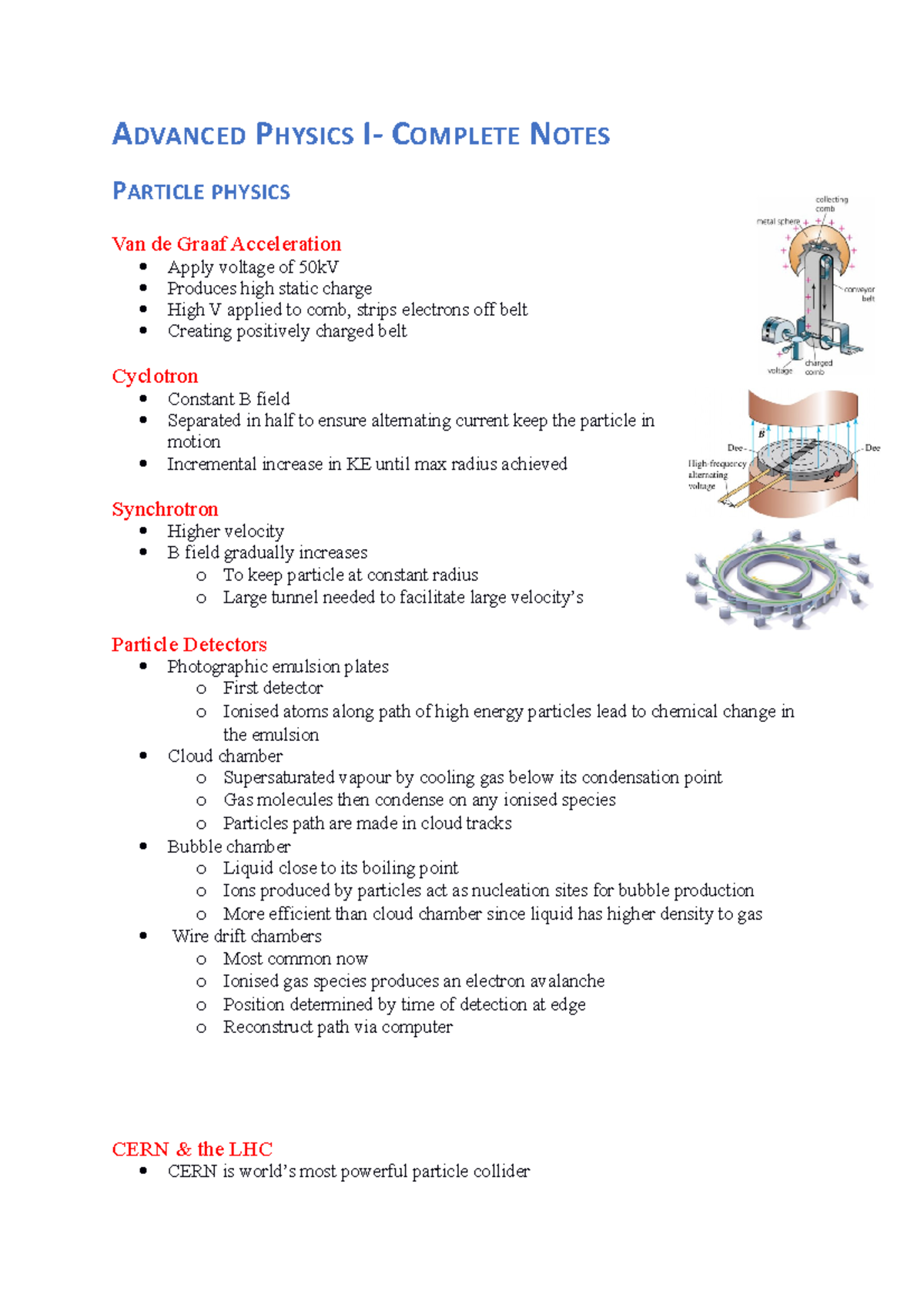 PHYS1210-Full Notes - Full note on everything to do with PHYS1210 ...