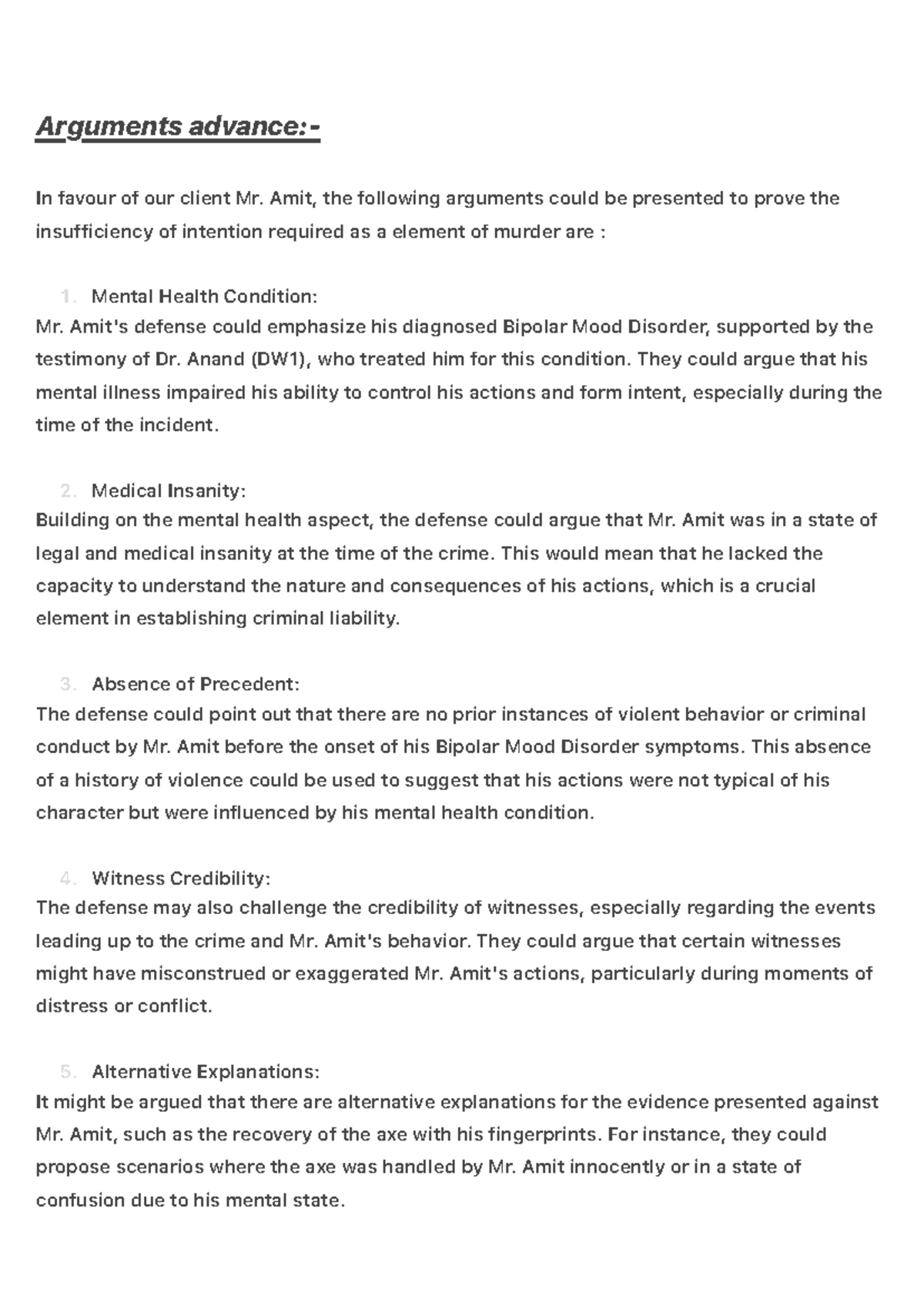 Arguments advance: - 1. 2. 3. 4. 5. Arguments advance:- In favour of ...