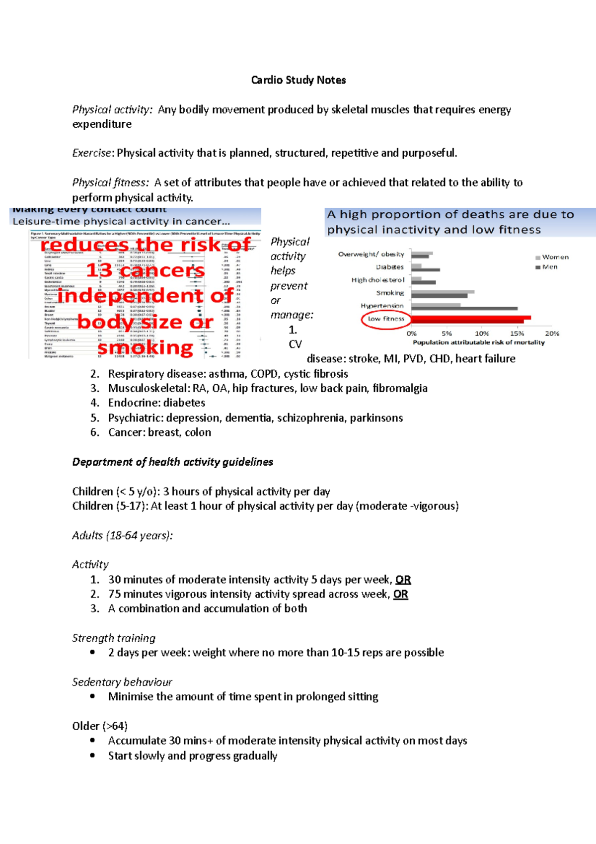 Cardio-Study-Notes - Lecture notes 1-13 - Cardio Study Notes Physical ...