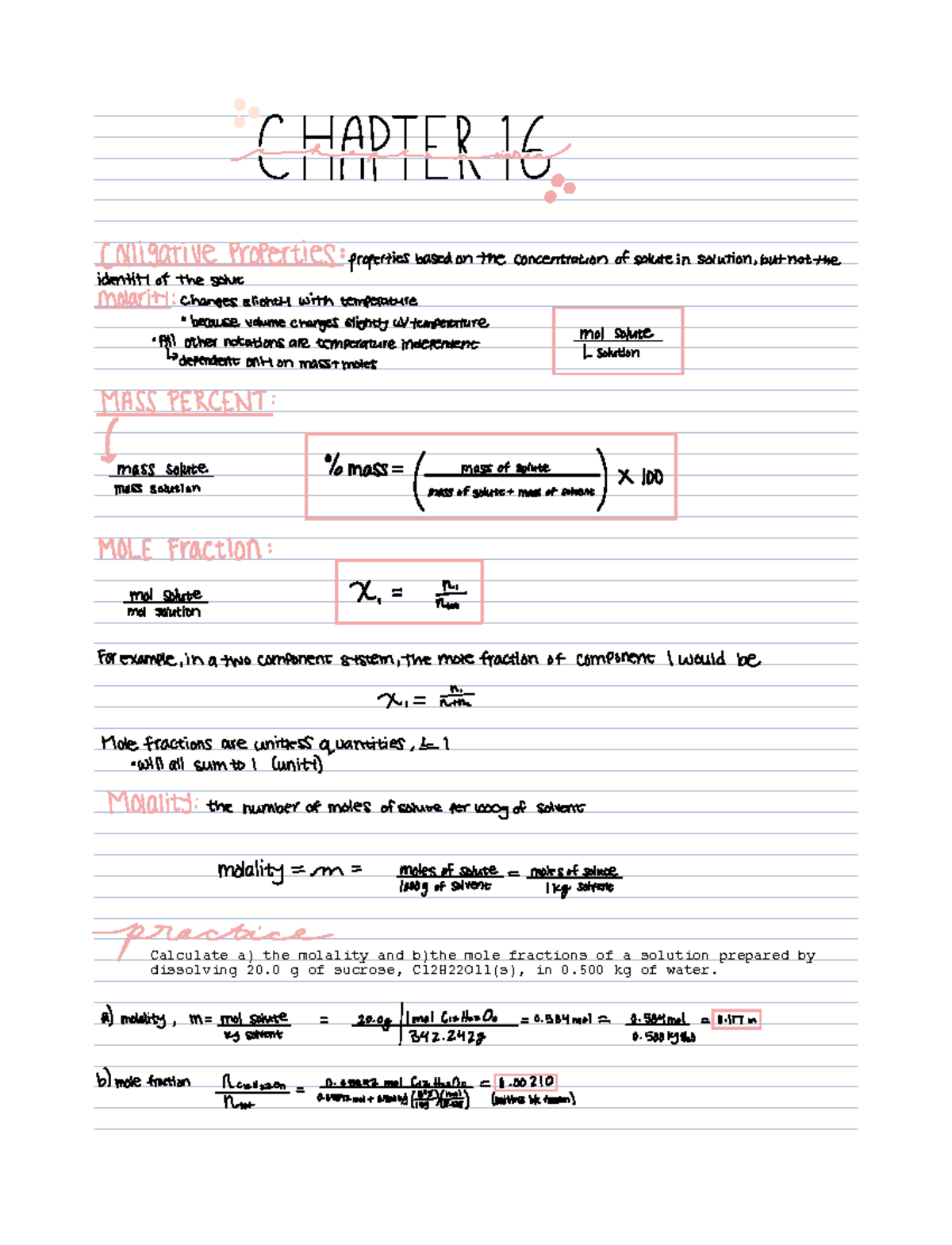 Gen Chem II Chapter 16 Notes - y Étte Olligative Properties ...