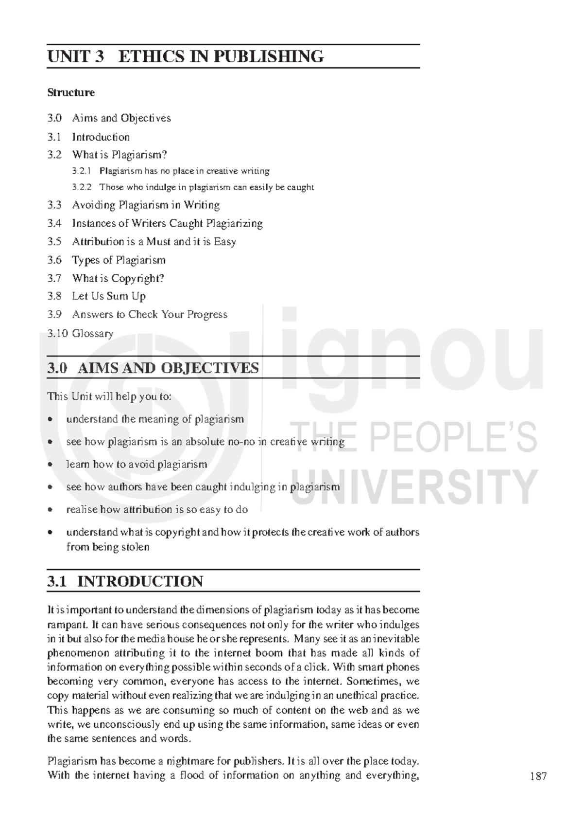 Unit-3 - Re Writing and Editing UNIT 3 ETHICS IN PUBLISHING Structure 3 ...