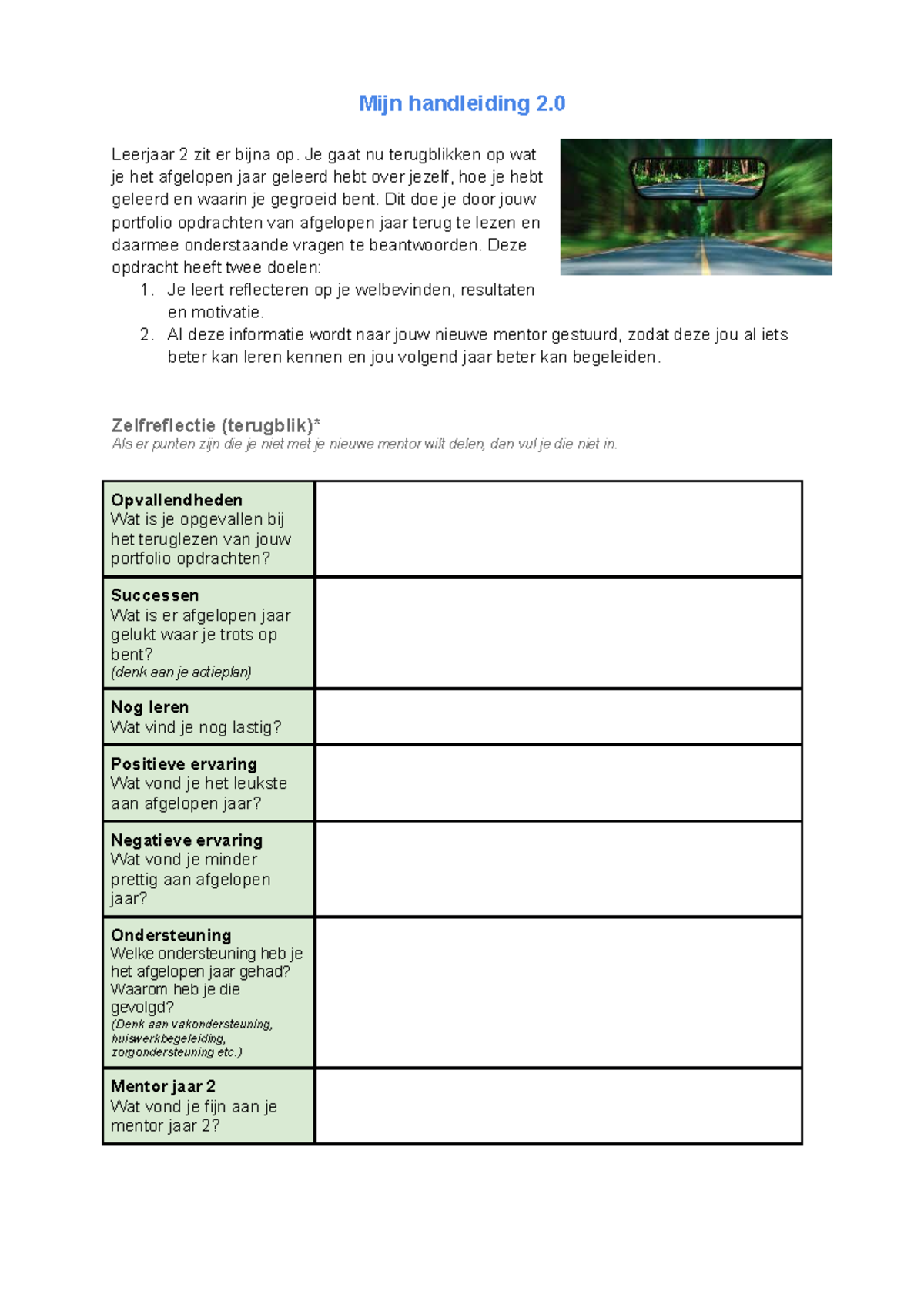 Mijn handleiding 2.0 (eindopdracht) - Mijn handleiding 2. Leerjaar 2 ...