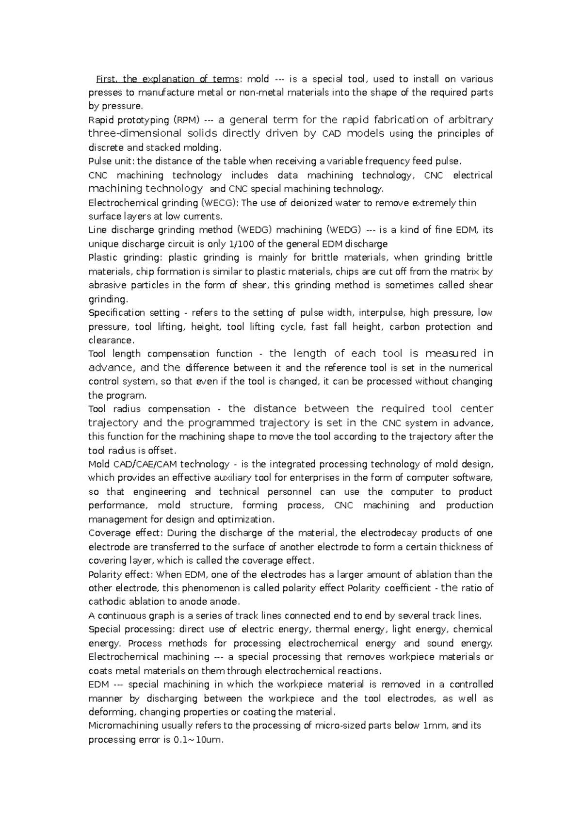 MASP 222 the explanation of terms Week 9 - First, the explanation of ...