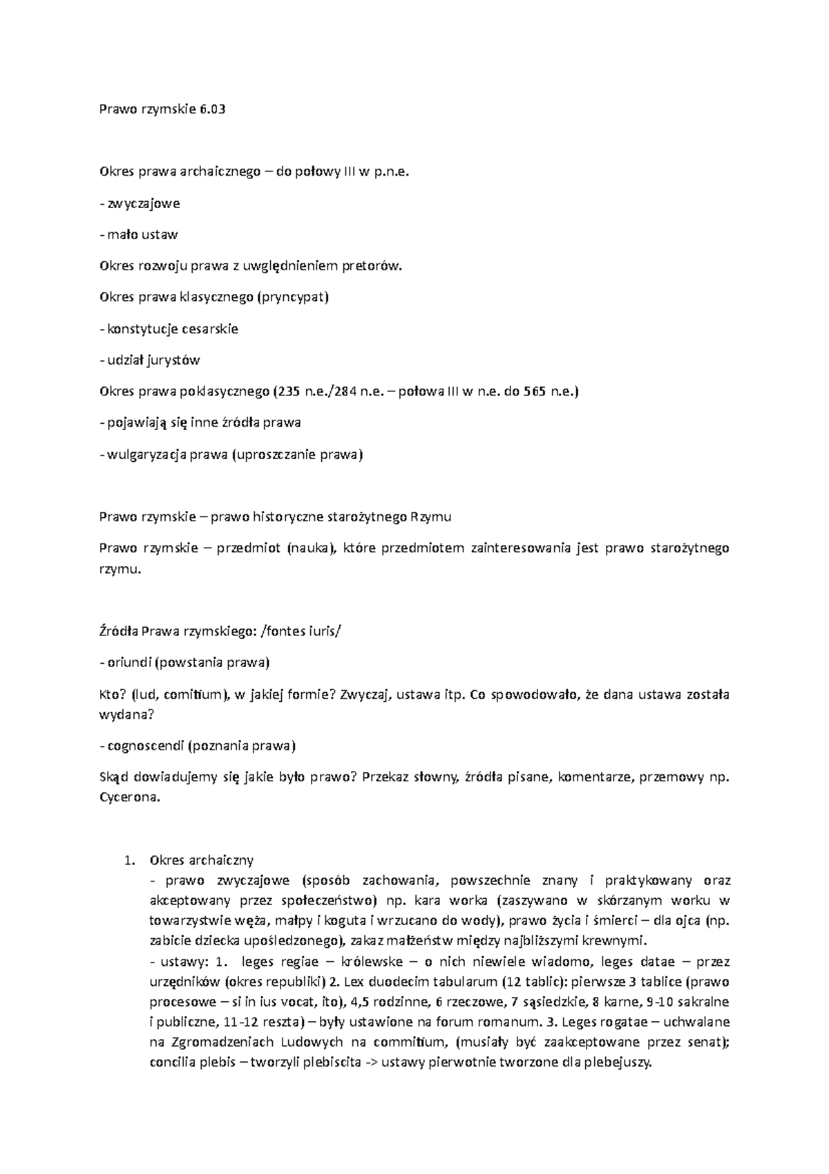 Prawo rzymskie - najważniejsze zagadnienia i instytucje - Prawo ...