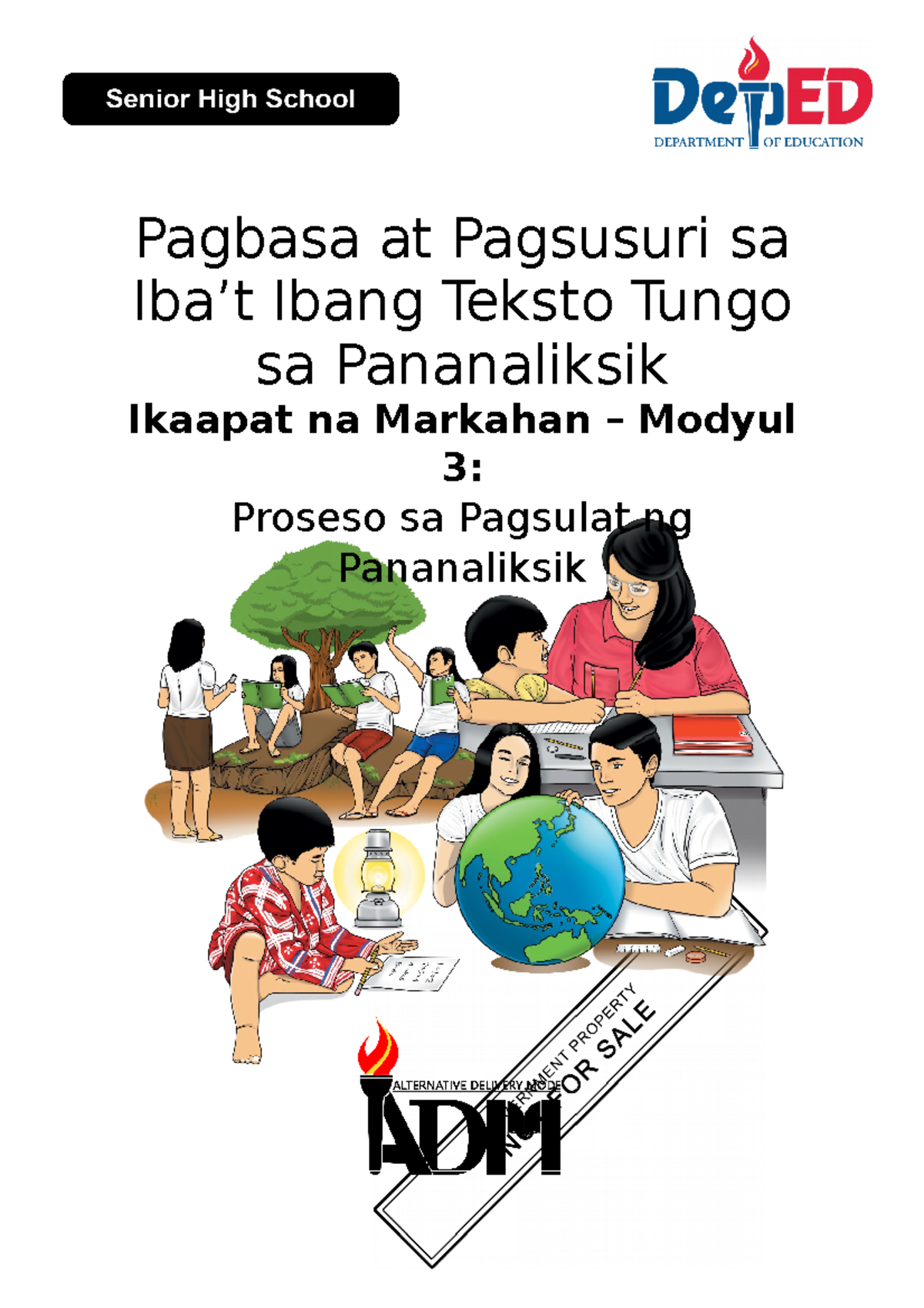 Ppittp-Q4 Module 3 - Pagbasa at Pagsusuri sa Iba’t Ibang Teksto Tungo sa Pananaliksik Ikaapat na ...