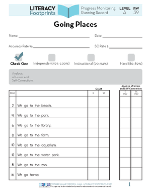 Reading Writing Connection Lesson Plan - Reading/Writing Connection ...
