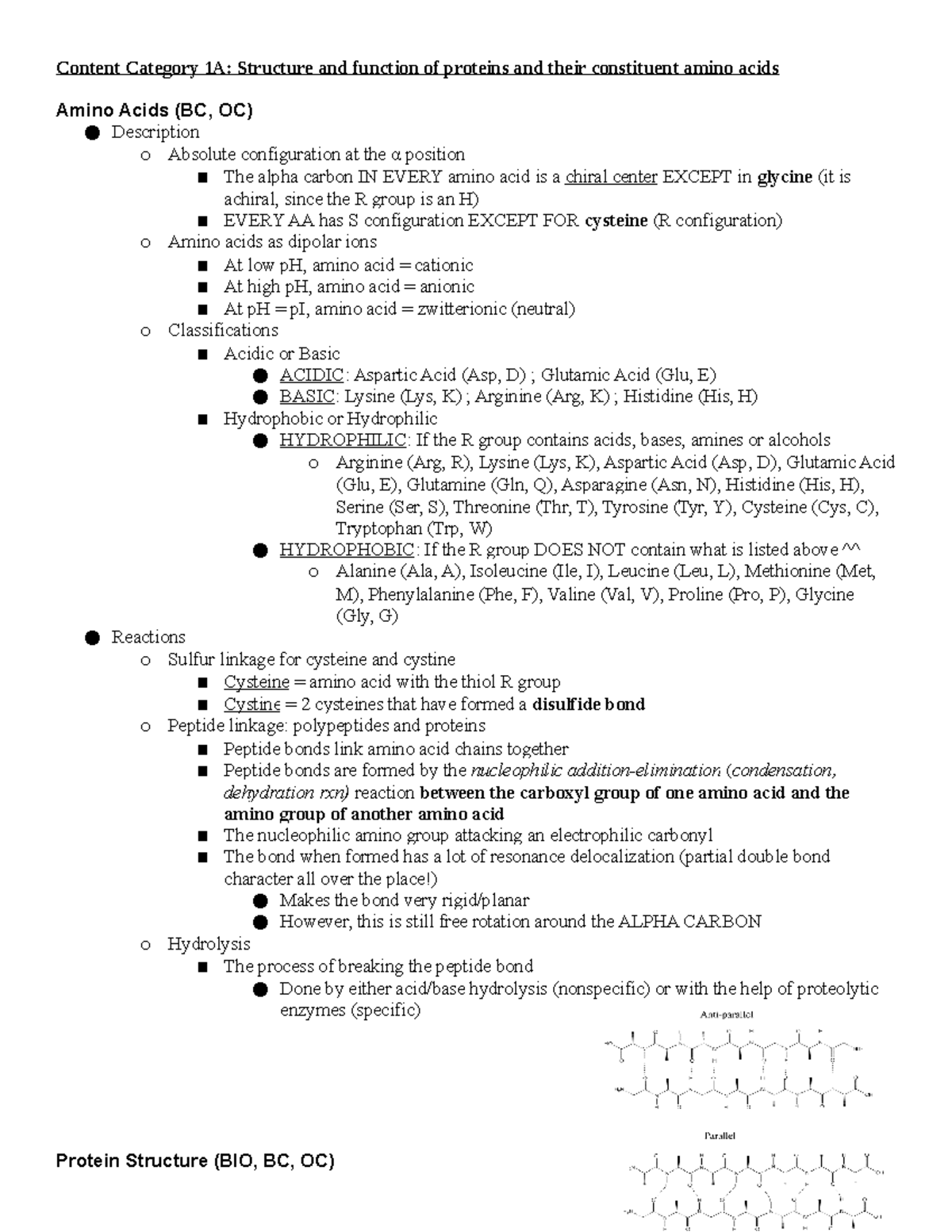 Copy of AAMC Chem Phys and Bio Guidelines - Content Category 1A ...