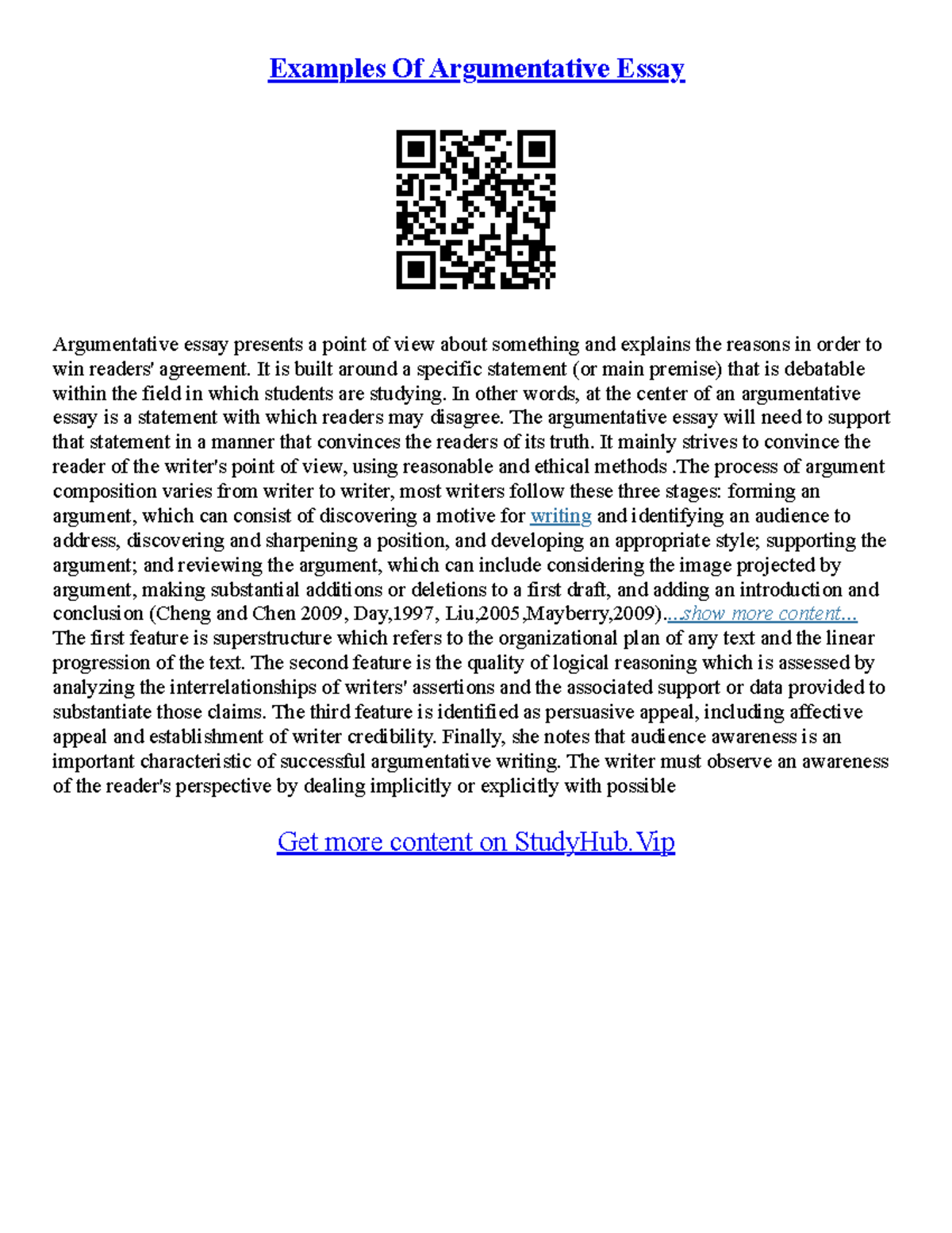 Structure Of An Argumentative Essay - Examples Of Argumentative Essay ...