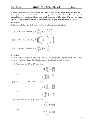 Unit 2 Solving Linear Systems - Section 2 1 Echelon Form of a Matrix Elementary Row operations ...