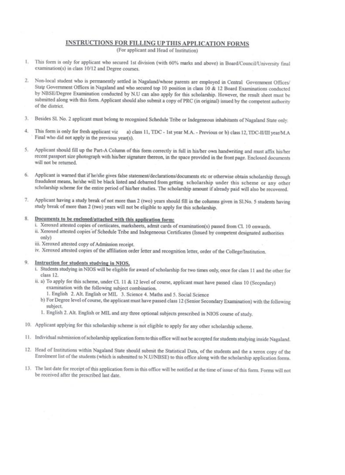 Higher Education Merit Fresh Instructions - Introduction to ...