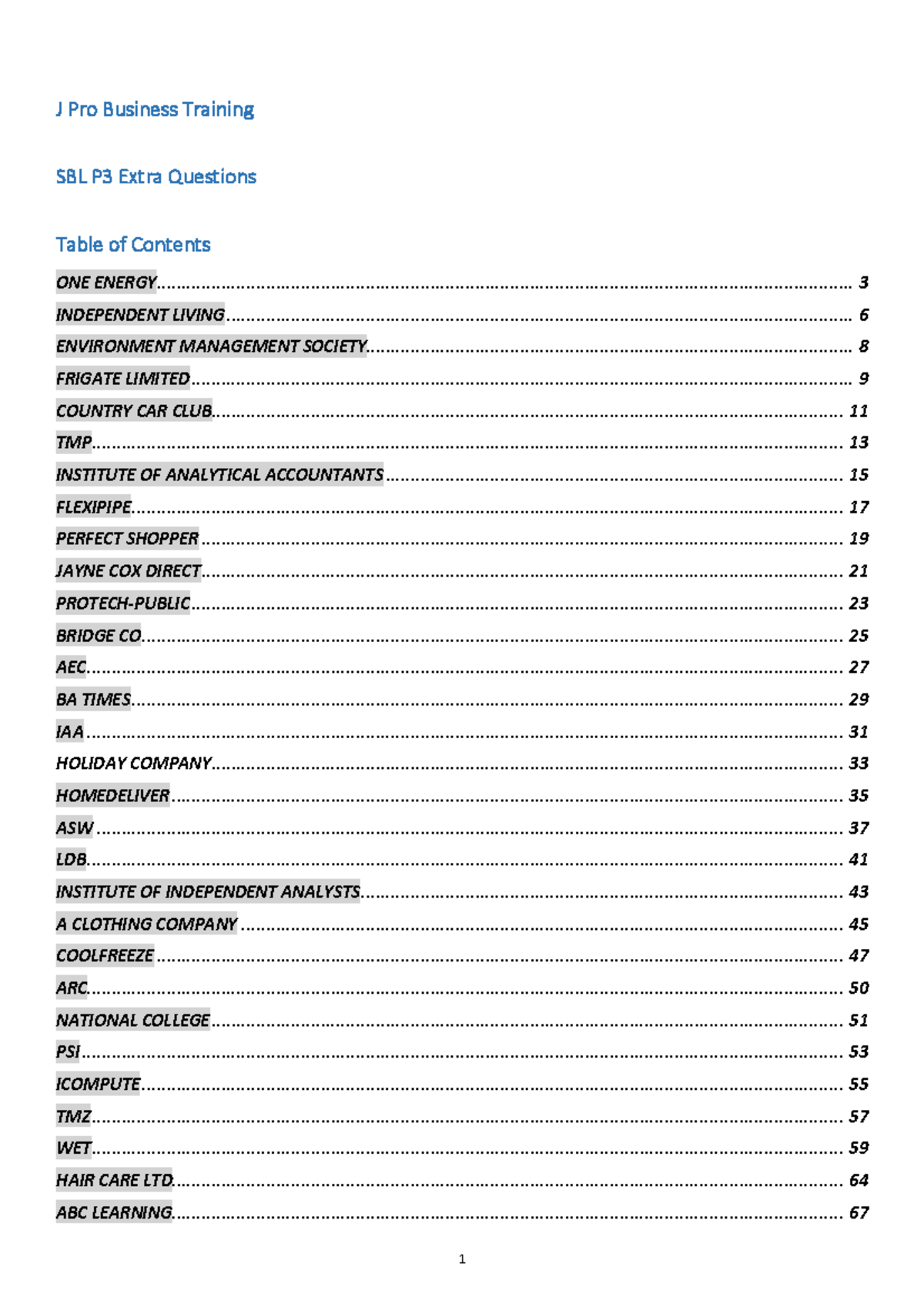 SBL+P3+Extra+Questions+www.jprotraining.com-2 - J Pro Business Training ...