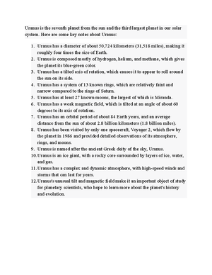 Notes on Jupiter - Jupiter is the fifth planet from the sun and the ...