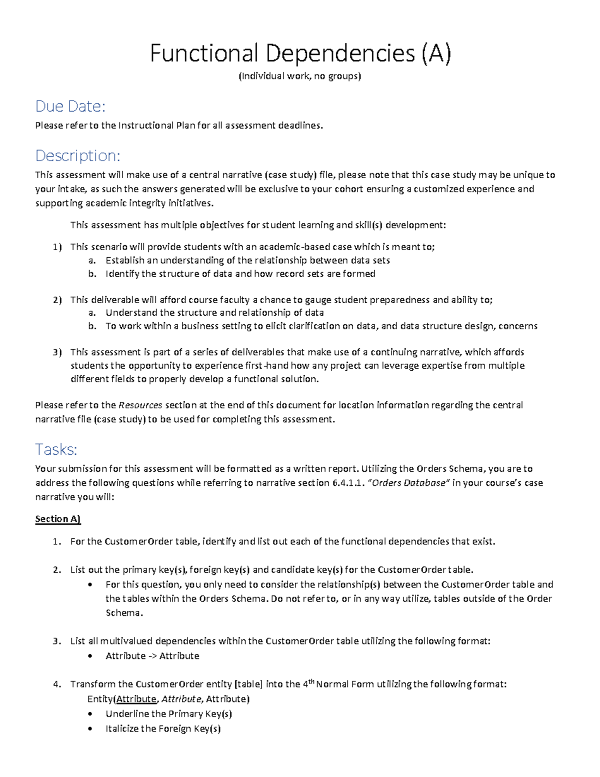 Assessment - Functional Dependancies - 6.4.1.1. - Ver 1.01a - Individual - Functional ...