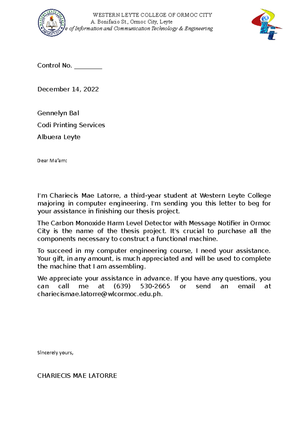 Chariecis Mae Latorre - PURPOSIVE COMMUNICATION PURPOSIVE COMMUNICATION ...