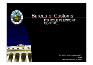 CUSTOMS ADMINISTRATION- ARMS - Customs Administration - Studocu