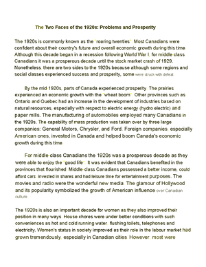 Exam review sheet - Notes - EXAM REVIEW SHEET GRADE 10 CANADIAN HISTORY ...