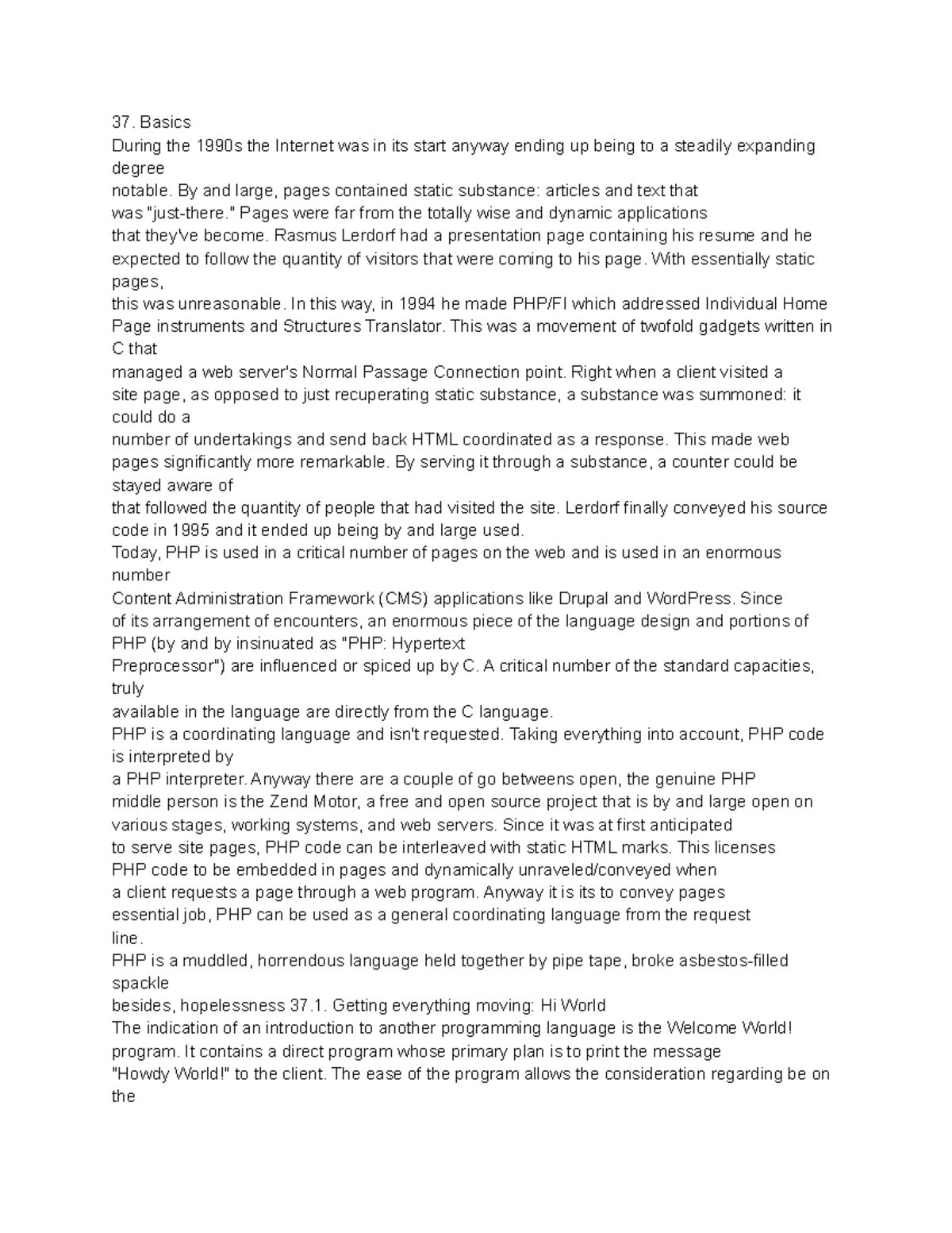 Intro to computer science chpt 37 notes - Basics During the 1990s the ...