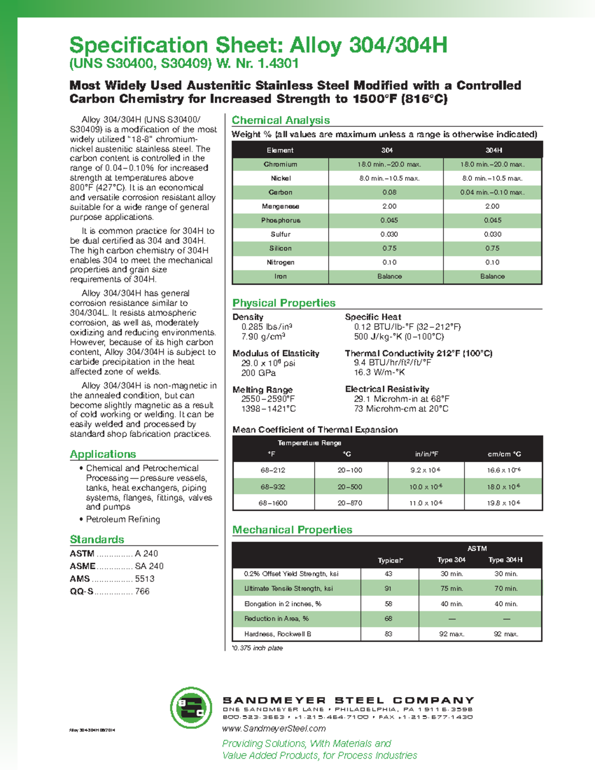 Alloy 304-304H-APR2013 - Alloy 304/304H (UNS S30400/ S30409) is a ...