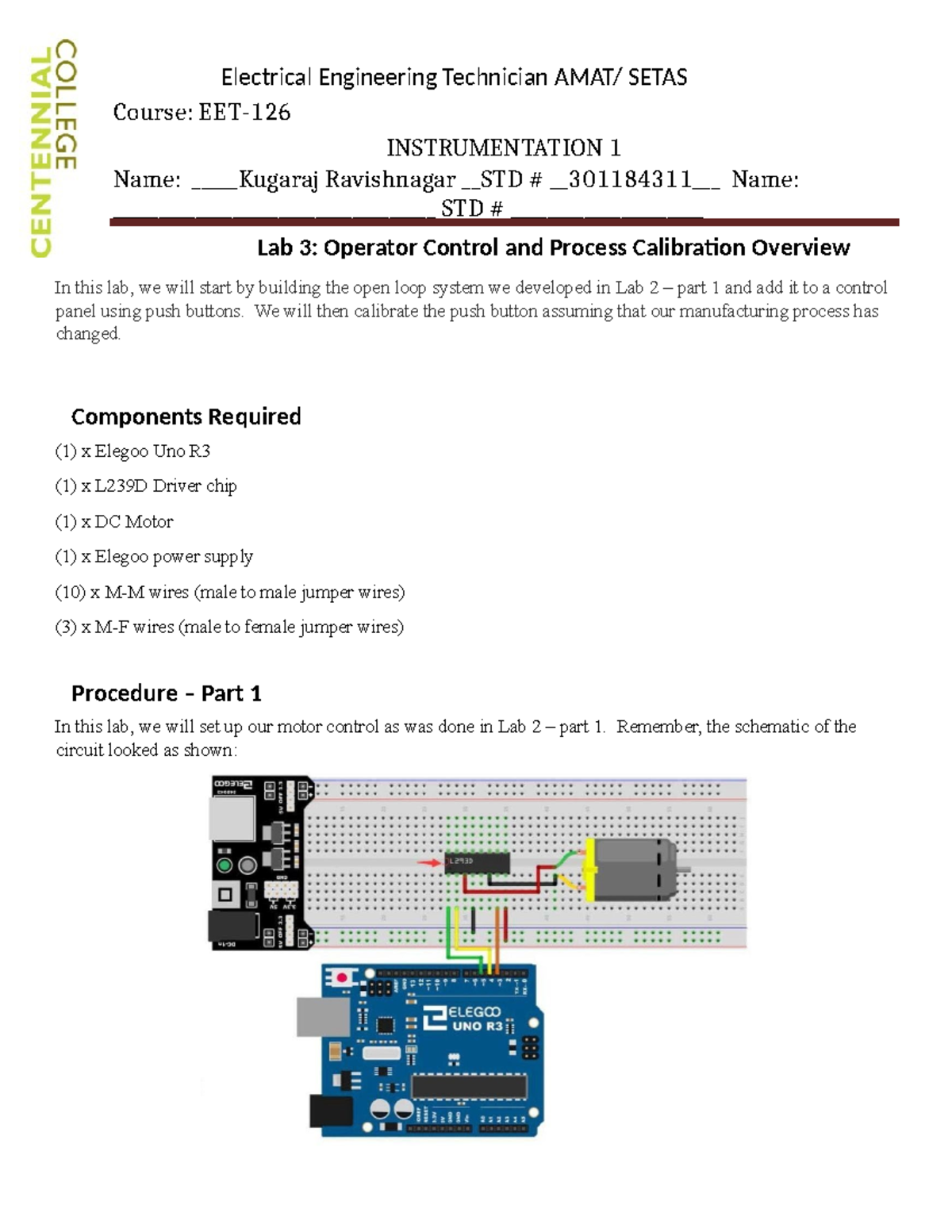 EET-126 Lab 3 Instructions - Fillable - Electrical Engineering ...