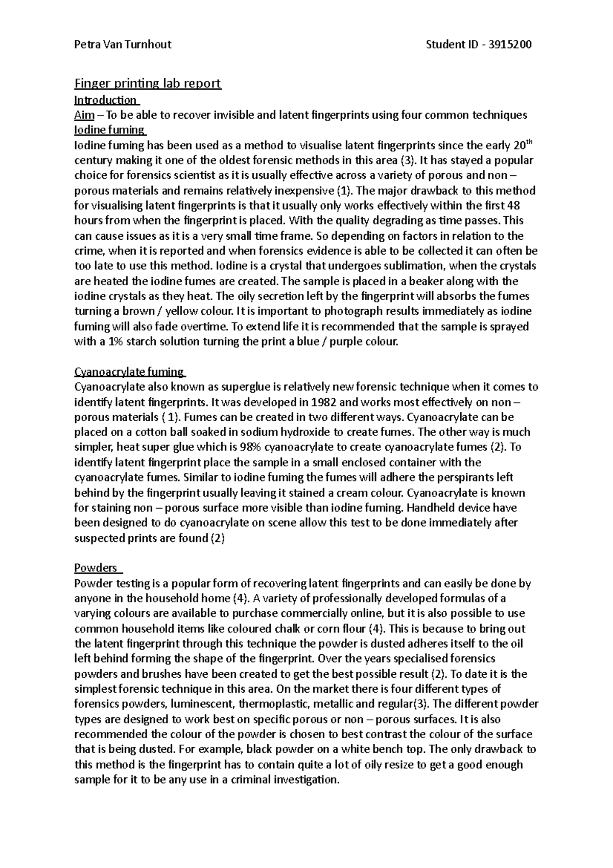 finger-printing-lab-report-petra-van-turnhout-student-id-3915200