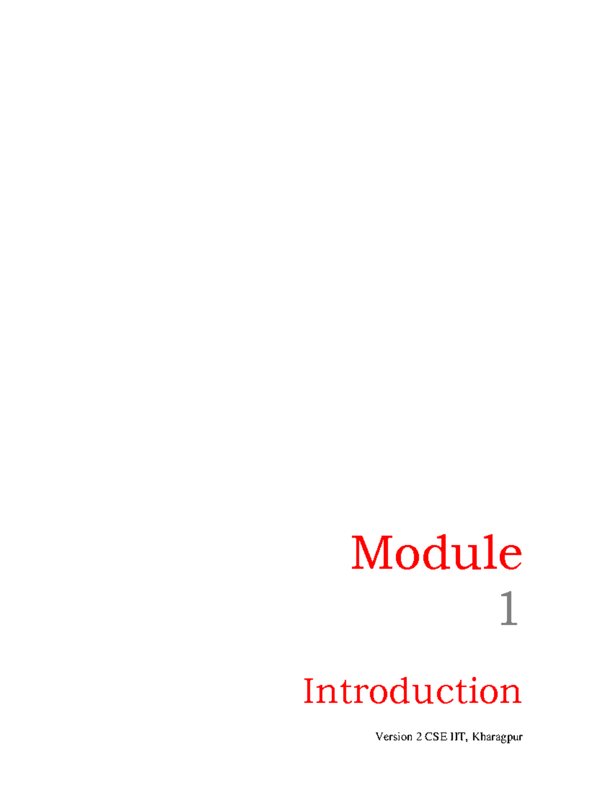 Lesson 01 - Module 1 Introduction 1 Instructional Objectives Understand ...