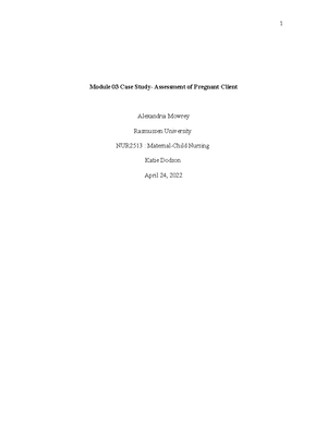 Module 7 Assignment - Module 7 Assignment – Pediatric Assessment: PDA ...