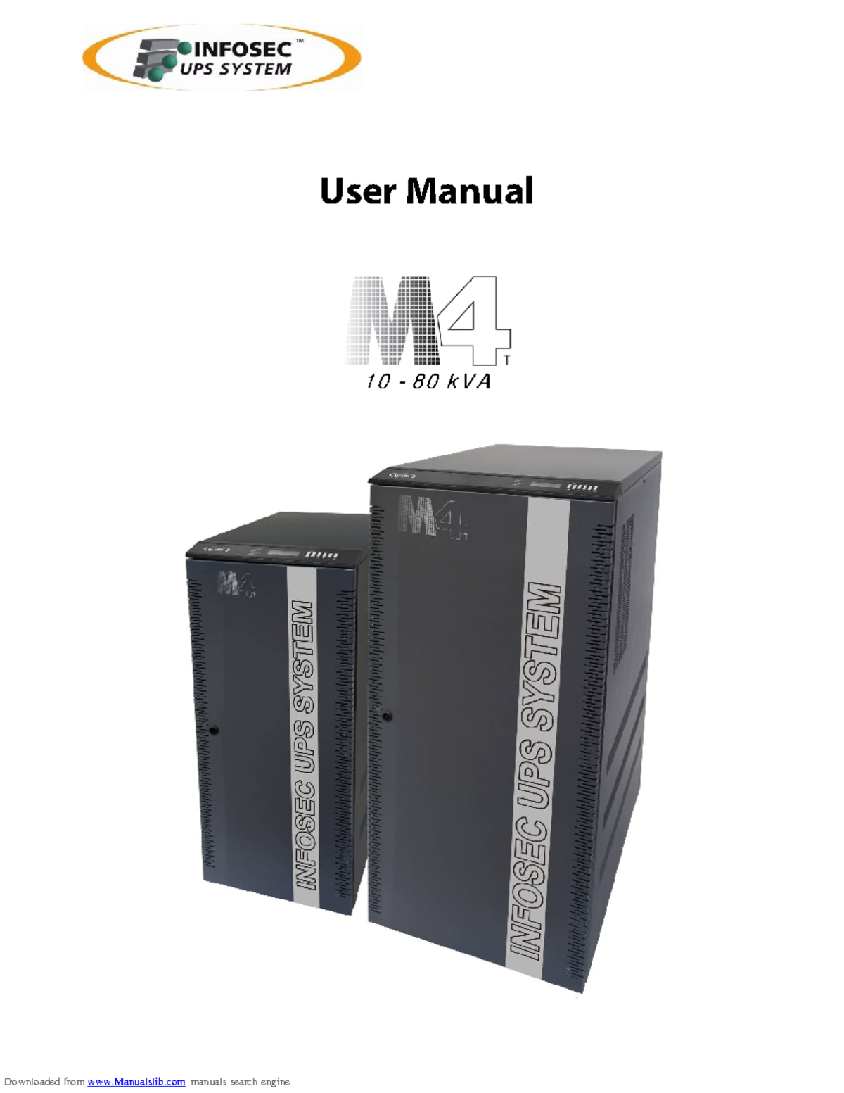 M4t - Manual de usuario equipos electronicos - User Manual 1 0 - 8 0 k V A 2 INFOSEC UPS SYSTEM ...