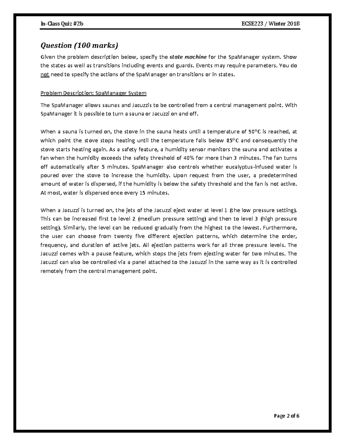 2018-01 ECSE223 In-Class Quiz #2b - In-Class Quiz #2b ECSE223 / Winter ...