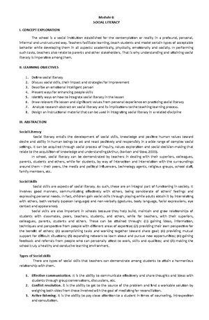 Module-4 - module - MODULE 4 INTEGRATING NEW LITERACIES IN THE ...