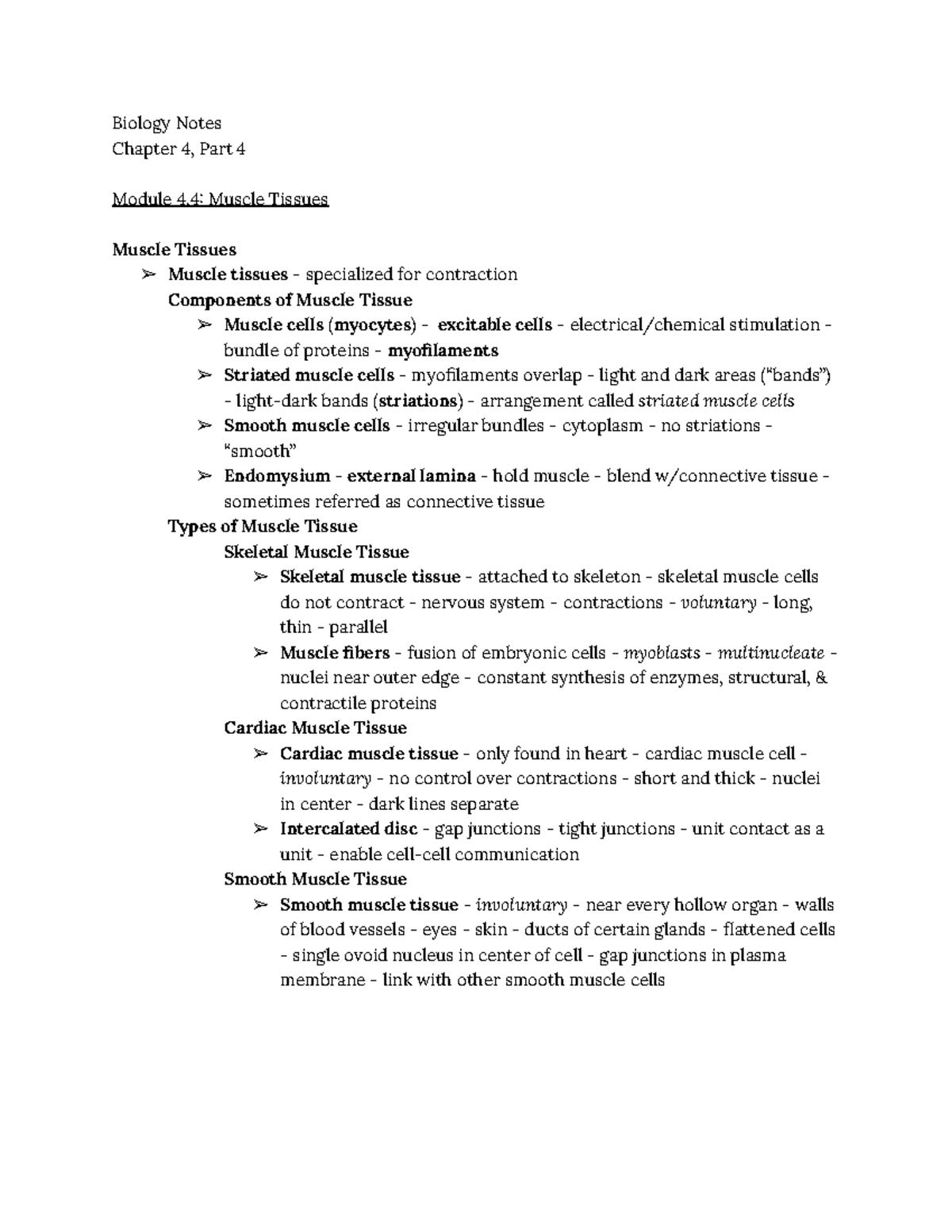 Biology 109 Notes Chapter 4, Part 4 - Biology Notes Chapter 4, Part 4 ...