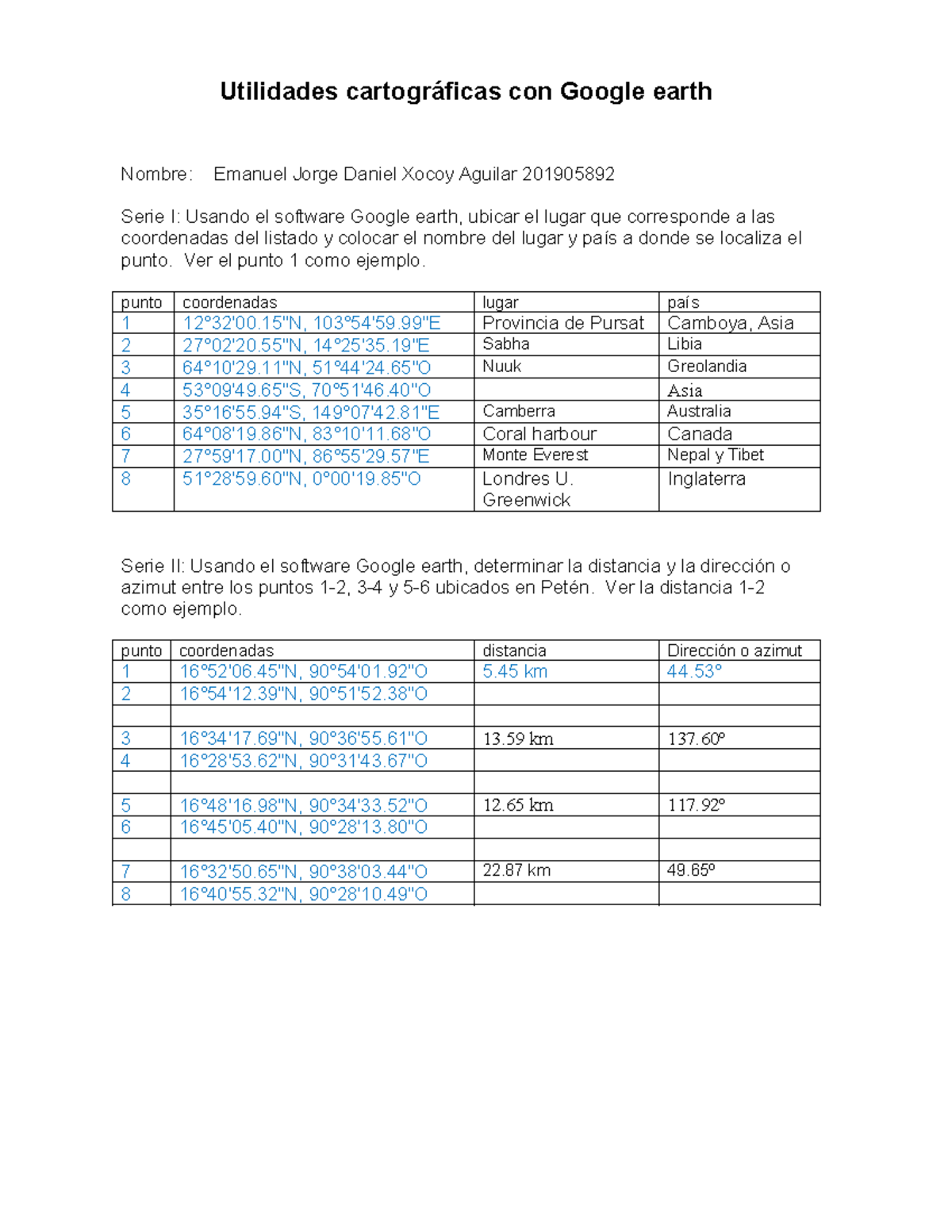1- Tarea- Cartografia CON Google Earth pro - Utilidades cartográficas ...