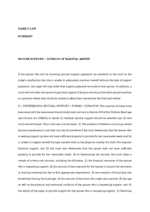 Family Law - division of the family asset - FAMILY LAW - DIVISION OF ...