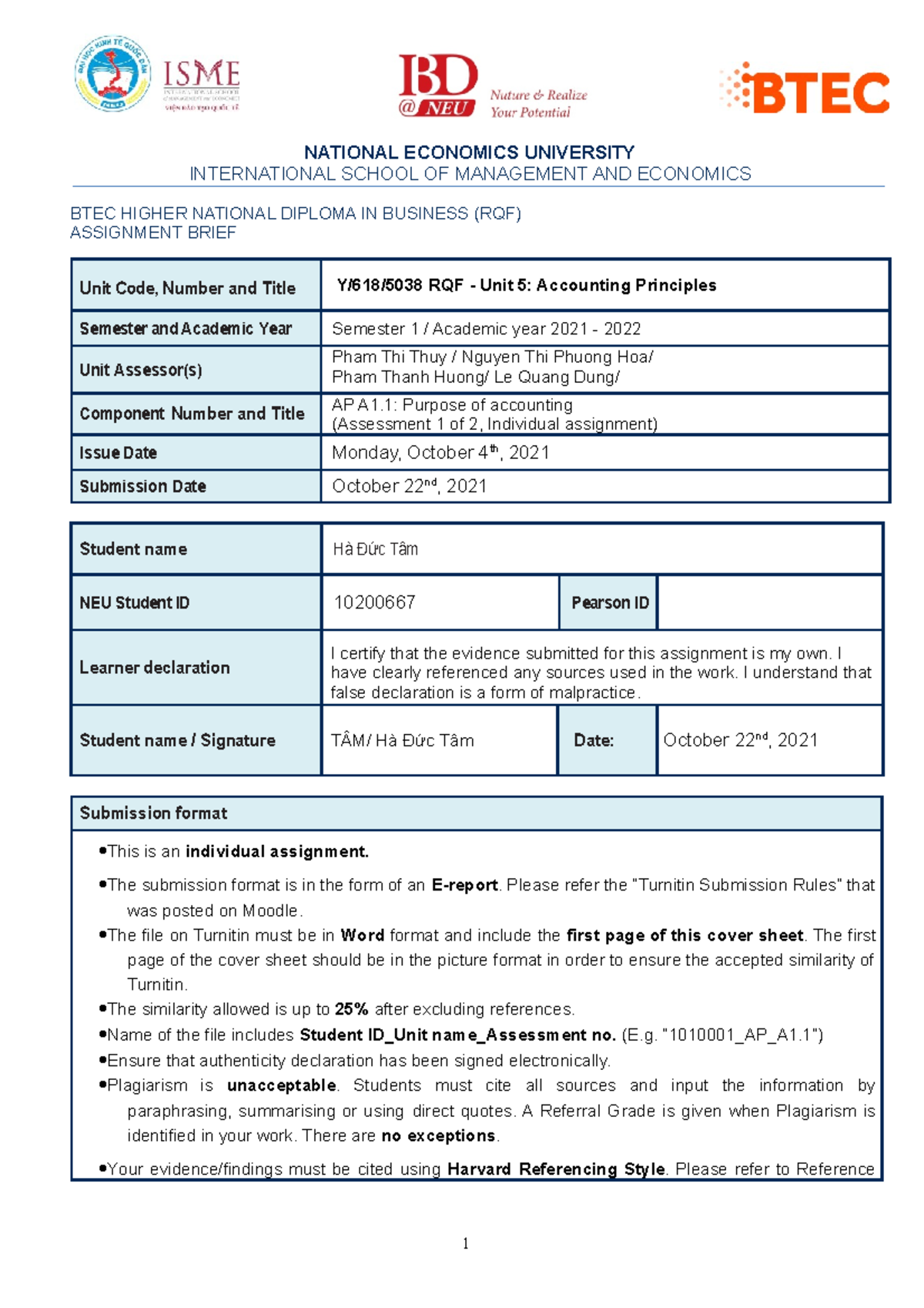 AP A1 - accounting principle practice materials - NATIONAL ECONOMICS ...
