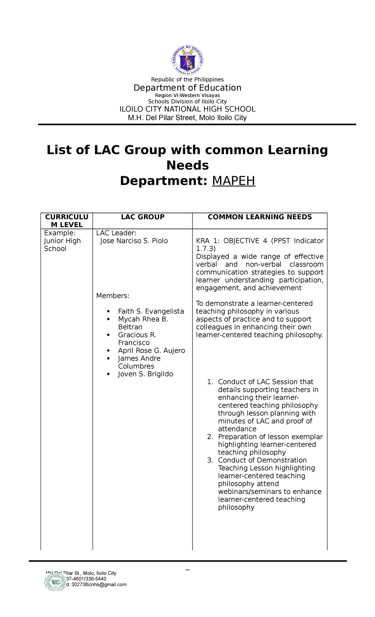 Piolo Blank-Template-for-List-of-LAC-Group - Republic of the ...