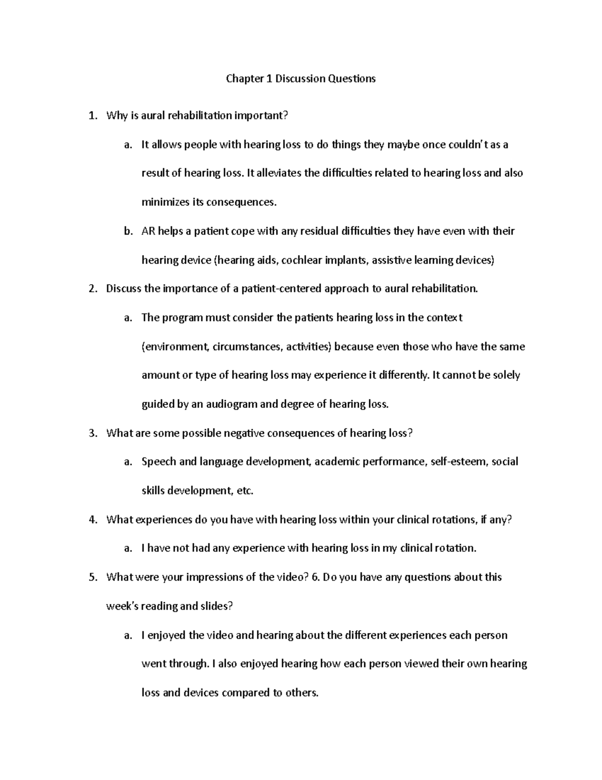 Chapter 1 Discussion Questions - Chapter 1 Discussion Questions Why is ...