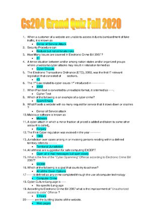 CS204 final sample paper - CS401-ASSEMBLY LANGUAGE (SOLVED MCQs) FROM MIDTERM PAPERS LECTURE (1 ...