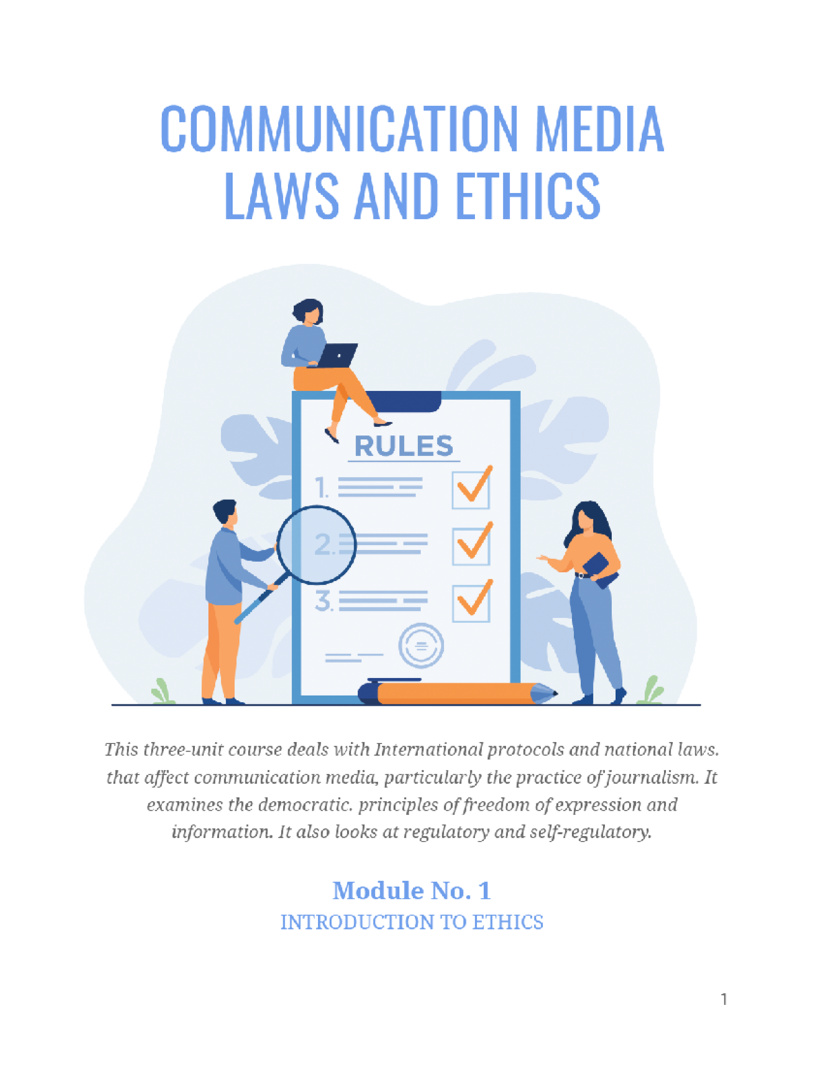 Introduction TO Ethics - COM 410 - Studocu