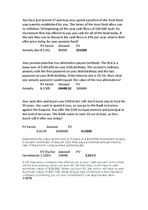Annuity activity- Sample Problems - BS Accountancy - Studocu